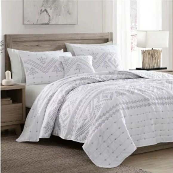 Brielle Home | Bedding | Brielle Home Cross Stitch Quilt Set Various ...
